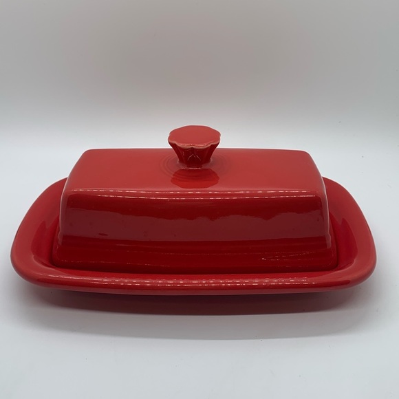Fiesta | Kitchen | Fiestaware Red Covered Butter Dish Like New | Poshmark